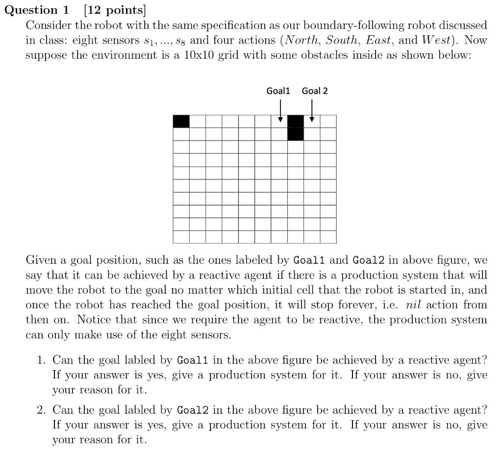 Solved Question 1 [12 points] Consider the robot with the | Chegg.com