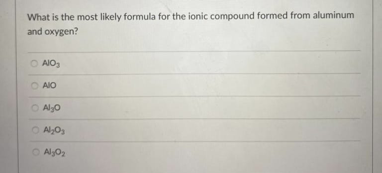 Solved What is the most likely formula for the ionic | Chegg.com