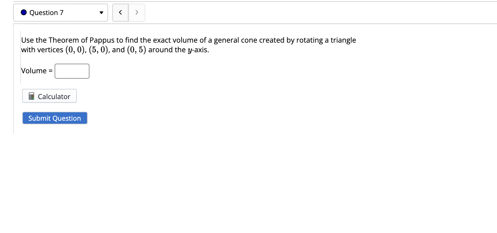 Solved Question 7 Use the Theorem of Pappus to find the | Chegg.com