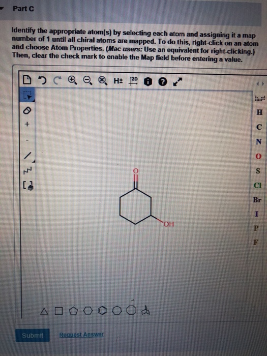 Solved Part C Identify the appropriate atom's) by selecting | Chegg.com Solved Part C Identify the appropriate atom's) by selecting | Chegg.com