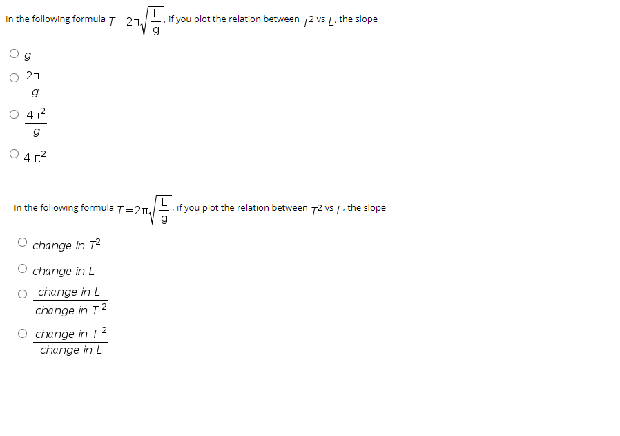 Solved In the following formula T=2 if you plot the relation | Chegg.com