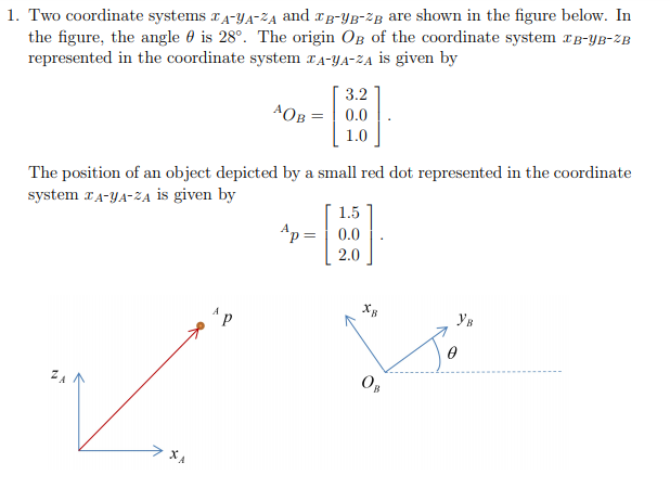A new coordinate system xD-yD-zD is obtained from | Chegg.com