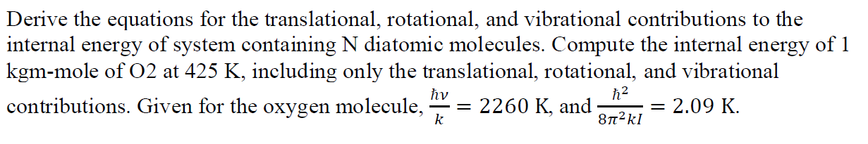 Solved Derive the equations for the translational, | Chegg.com