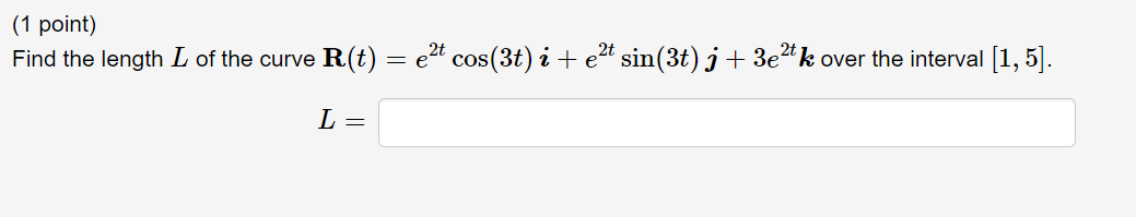Solved (1 point) Given Find the derivative R' (t) and norm | Chegg.com