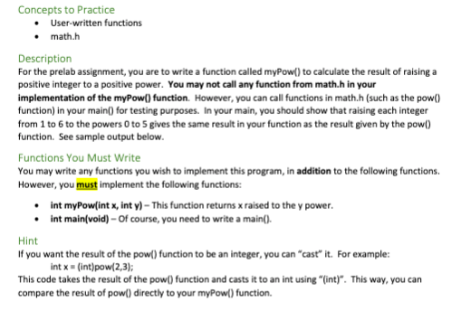 Solved Concepts To Practice User Written Functions