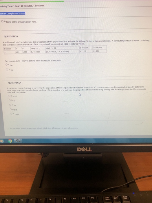 Solved aining Time: 1 hour, 20 minutes, 12 seconds. Oe None | Chegg.com Solved aining Time: 1 hour, 20 minutes, 12 seconds. Oe None | Chegg.com