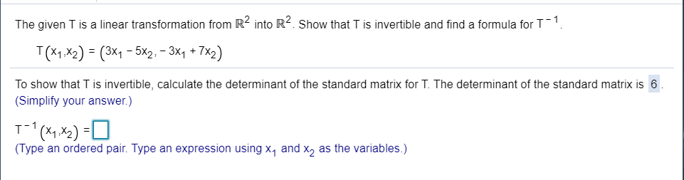 Solved The given T is a linear transformation from R2 into | Chegg.com