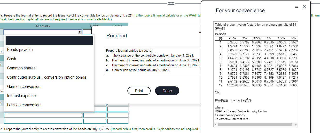 Solved PVAF (Click the icon to view the table of | Chegg.com