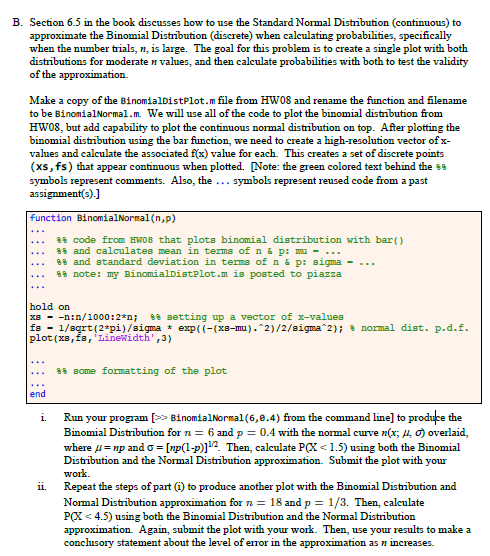 Section 6.5 in the book discusses how to use the | Chegg.com