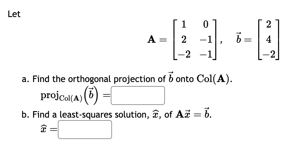 Solved Help With Linear ALgebra | Chegg.com