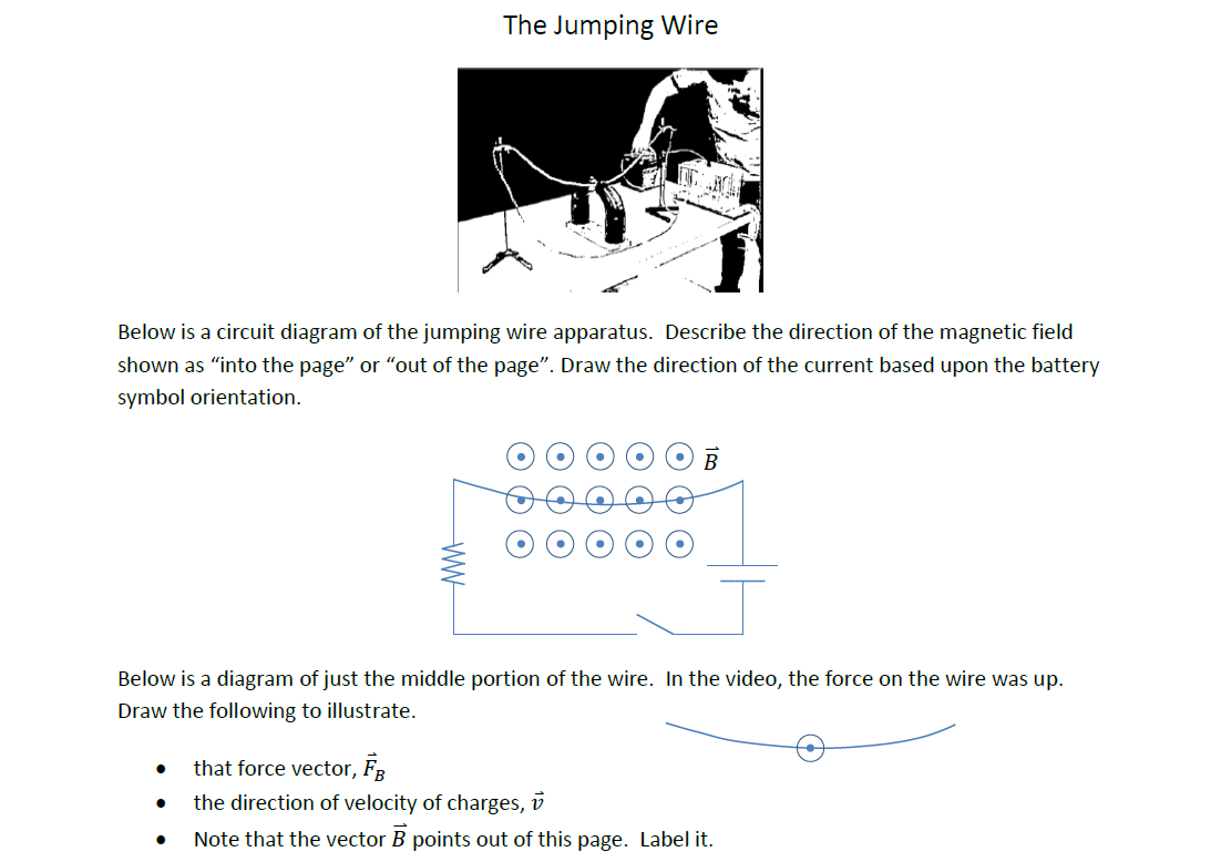 Solved The Jumping Wire Below is a circuit diagram of the | Chegg.com