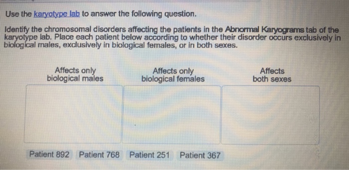 Solved Normal Karyogram Abnormal Karyograms Drag the | Chegg.com