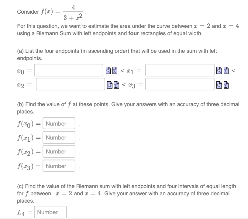 Solved 4 Consider f() 3 + x2 For this question, we want to | Chegg.com
