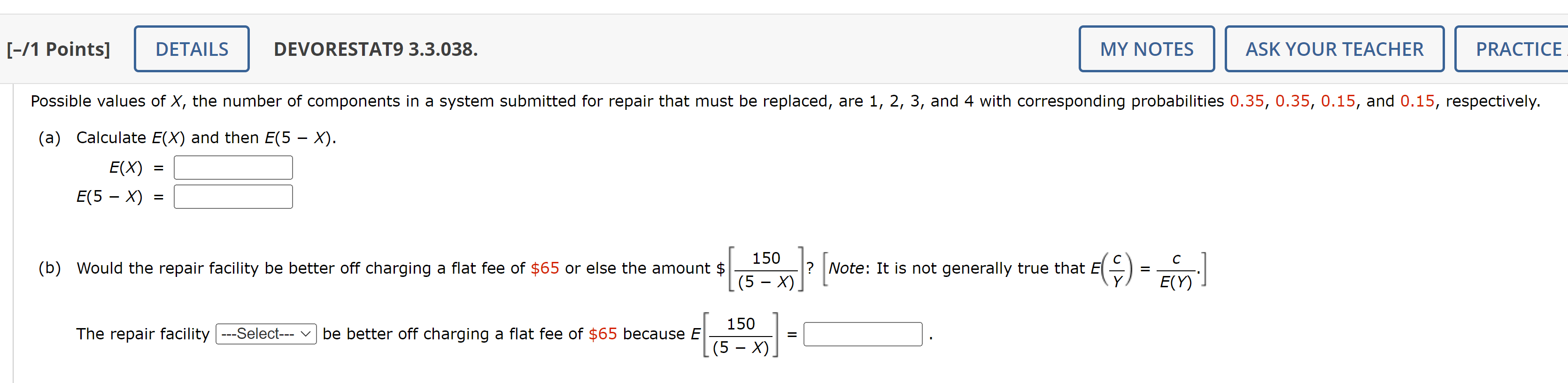 Solved [-/1 Points] DETAILS DEVORESTAT9 3.3.038. MY NOTES | Chegg.com