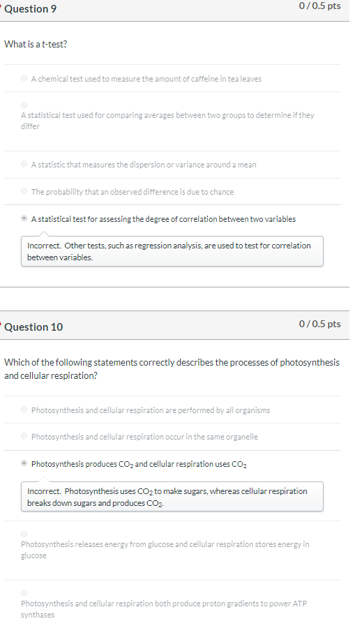Solved Question 9 0/0.5 pts What is a t-test? A chemical | Chegg.com Solved Question 9 0/0.5 pts What is a t-test? A chemical | Chegg.com