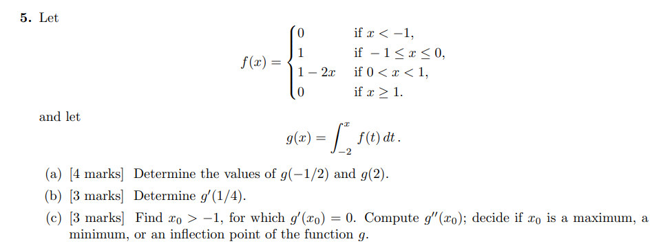 Solved Letf(x)={0 if x