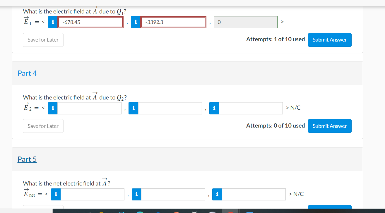 Solved Two small charged objects are located as shown in the | Chegg.com
