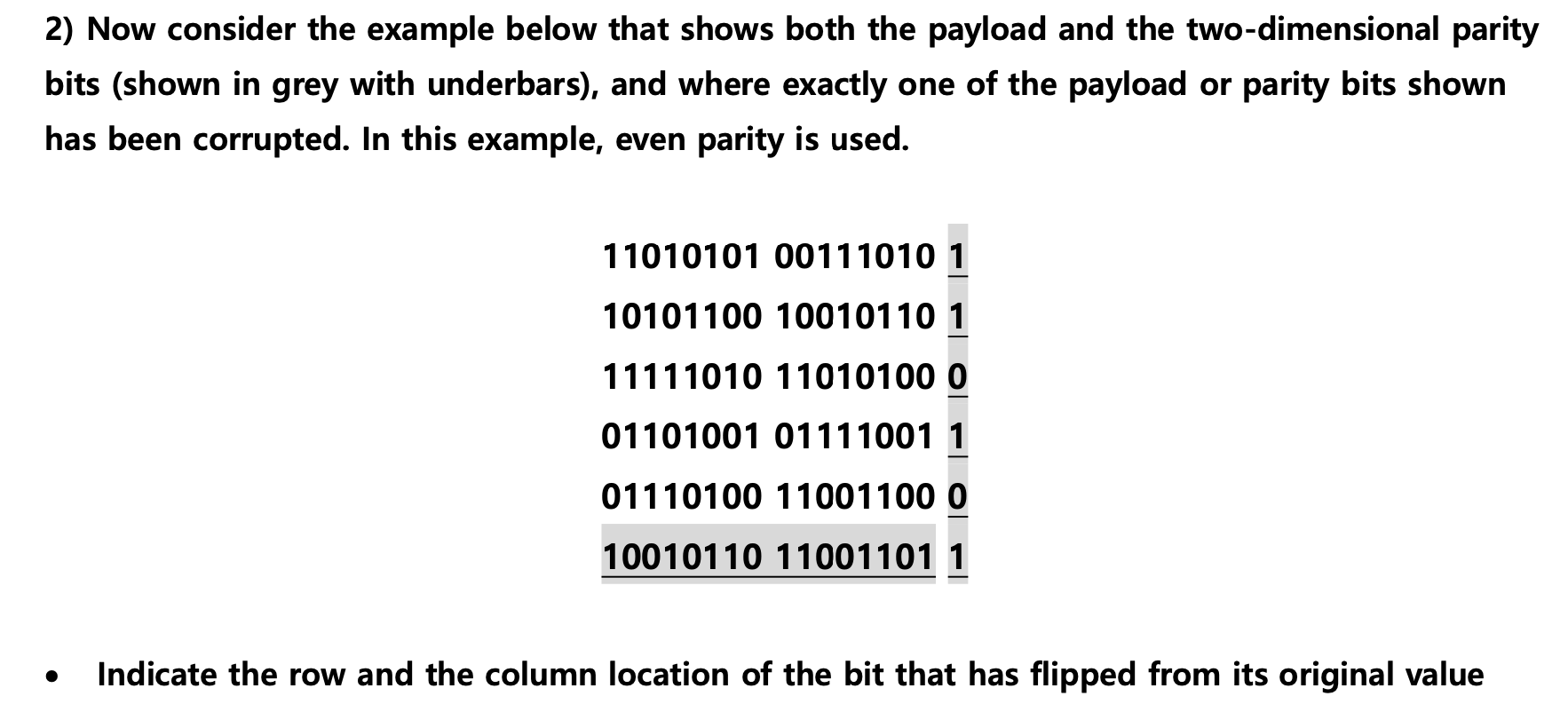 Solved 2) Now consider the example below that shows both the | Chegg.com