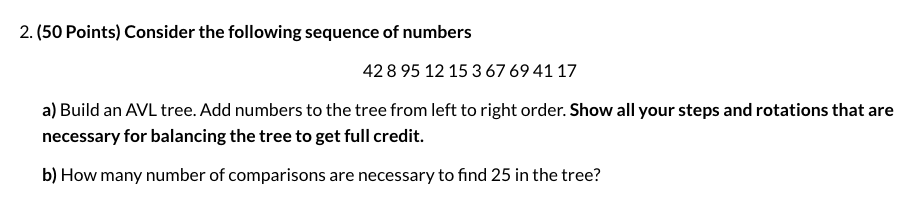 Solved 2. (50 Points) Consider the following sequence of | Chegg.com