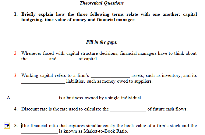 Solved Give answers to these short questions , ** Answer nr | Chegg.com