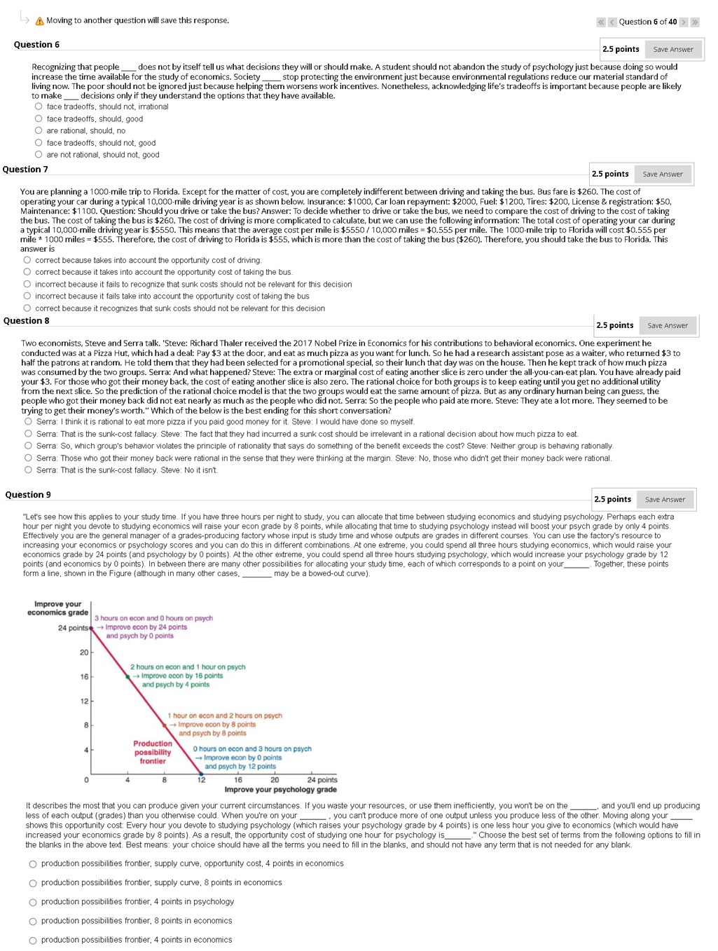Most economists have focused on economic efficiency | Chegg.com