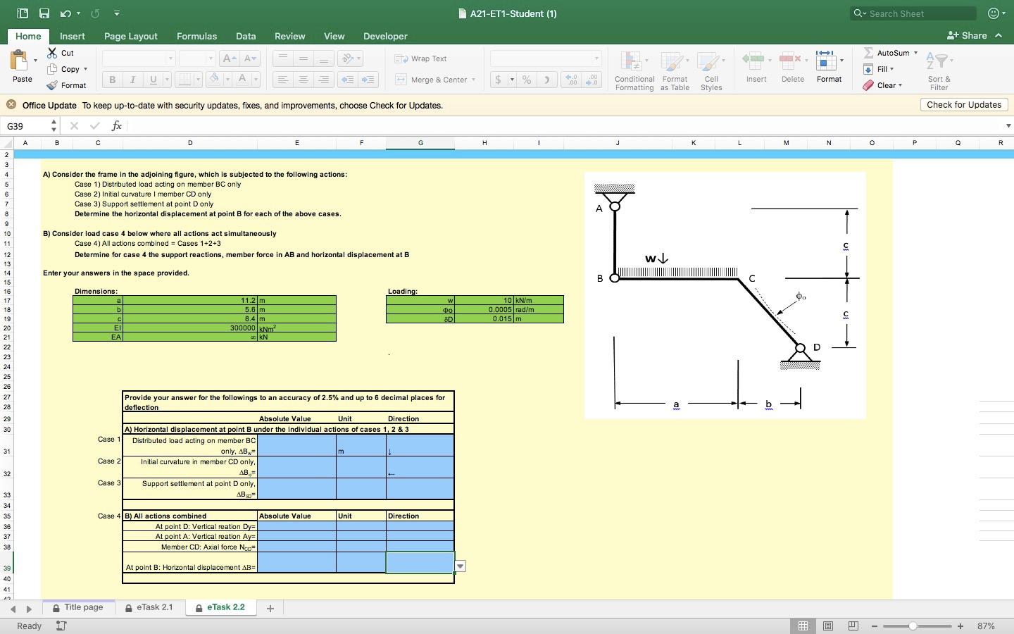 Solved A21-ET1-Student (1) - Q Search Sheet Page Layout | Chegg.com