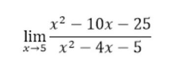 Solved x2 – 10x – 25 lim x-5 x2 - 4x - 5 sin 7x cot 4x lim | Chegg.com