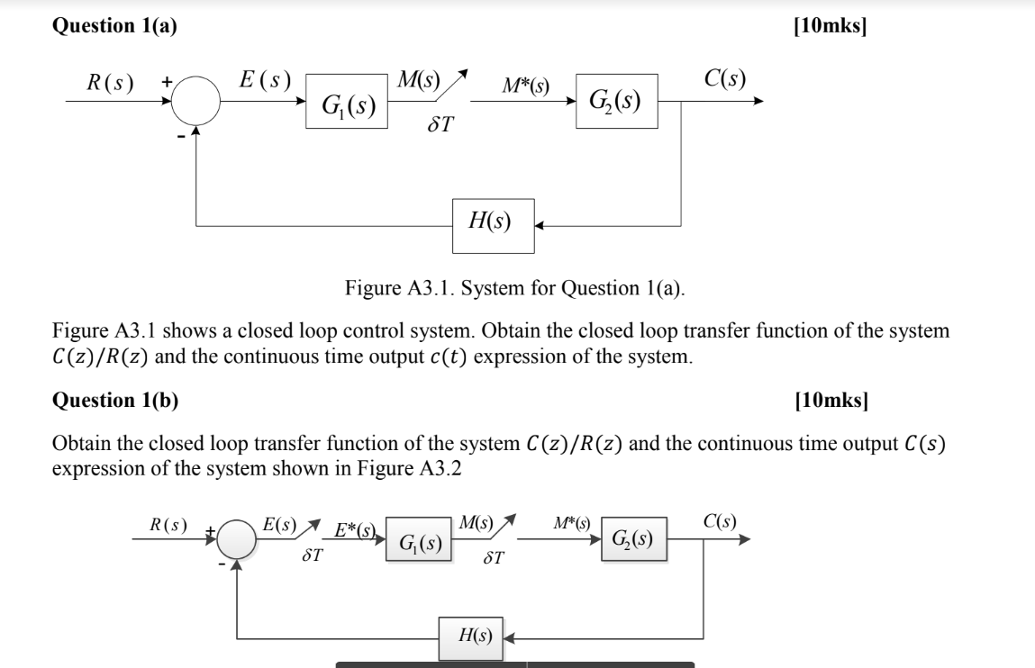 Solved Question 1(a) [10mks) R(3) E(S) GMGMO G6) C(s), G(s) | Chegg.com