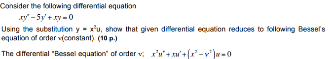Solved Consider the following differential equation xy" - | Chegg.com