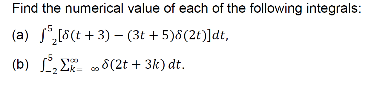 Solved Find the numerical value of each of the following | Chegg.com