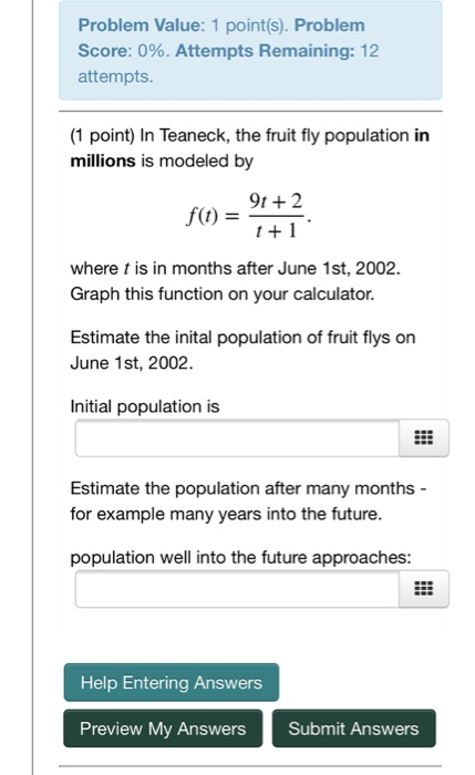 Solved Problem Value: 1 point(s). Problem Score: 0%. | Chegg.com