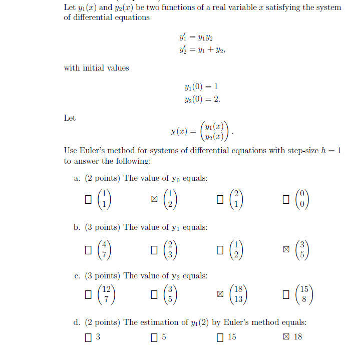 Solved Let yı (2) and ya(2) be two functions of a real | Chegg.com