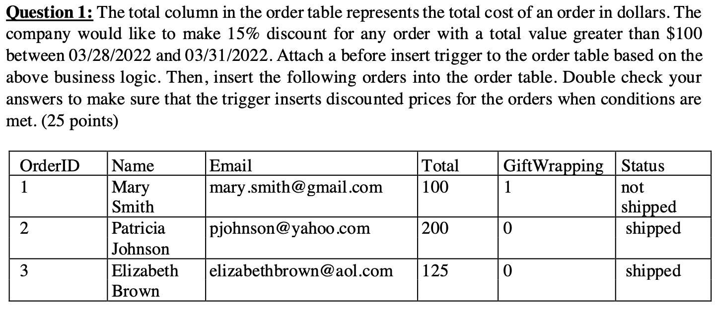 Solved Use the ERD below to answer the following question | Chegg.com