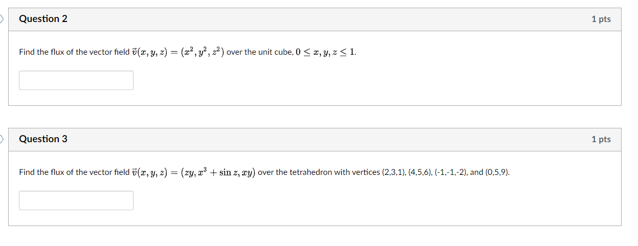 Solved Find the flux of the vector field v(x,y,z)=(x2,y2,z2) | Chegg.com