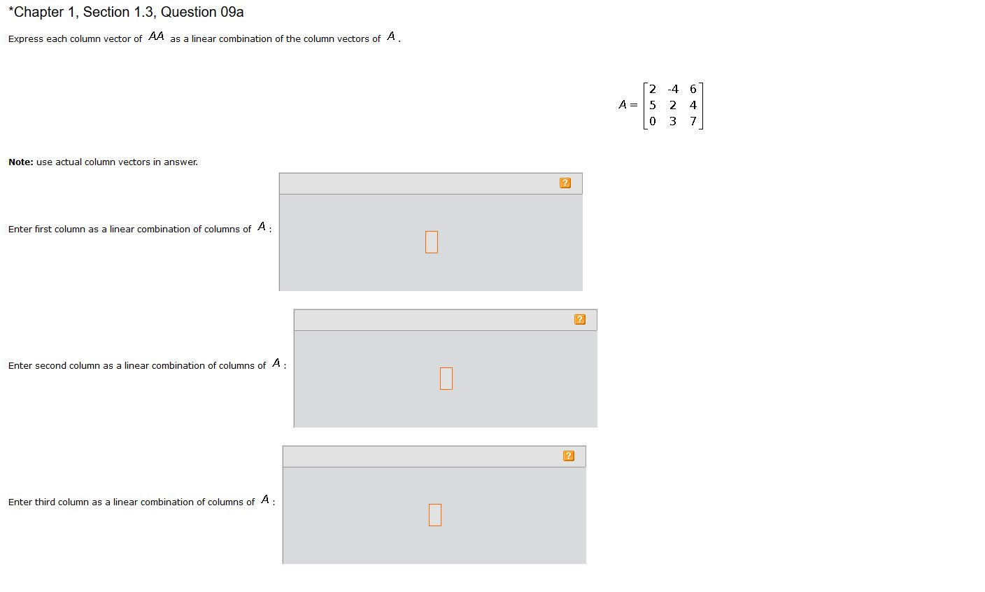 Solved * Chapter 1, Section 1.3, Question 09a Express each | Chegg.com