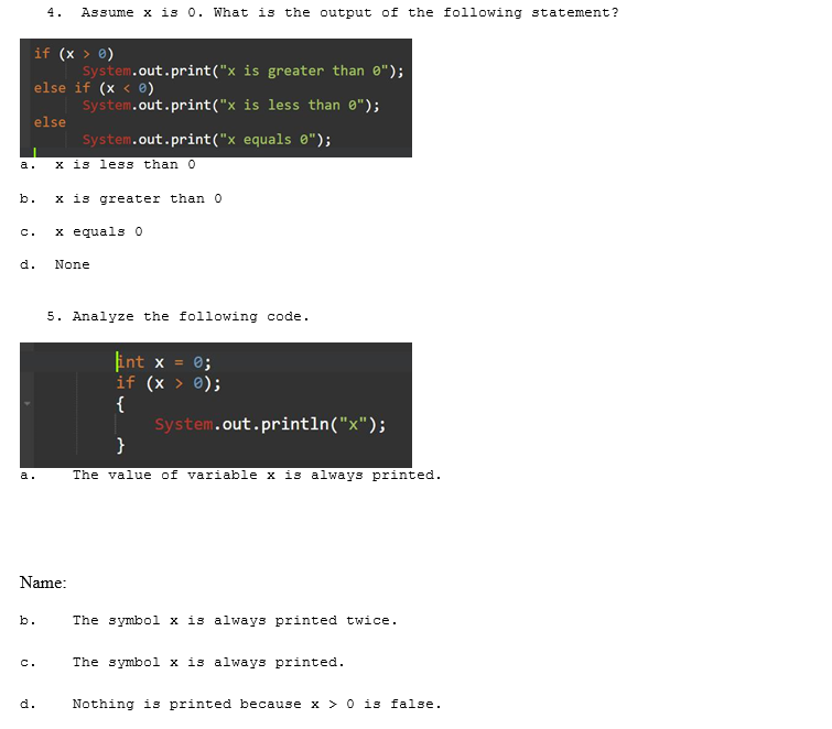 Solved Part 1: Short Answer: Math Functions (2 pt each) | Chegg.com