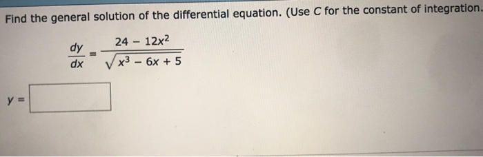 Solved Find the general solution of the differential | Chegg.com