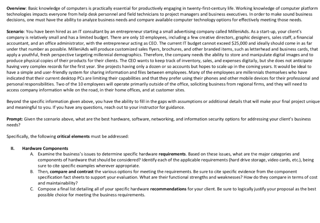 Overview: Basic knowledge of computers is practically | Chegg.com