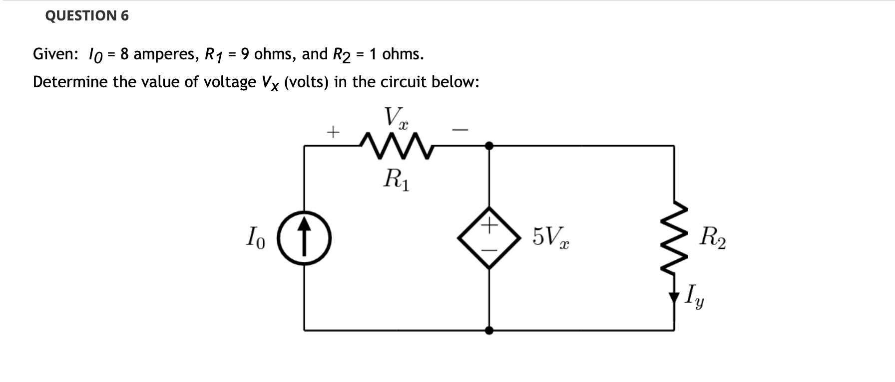 Solved In the circuit below, the following voltages are | Chegg.com