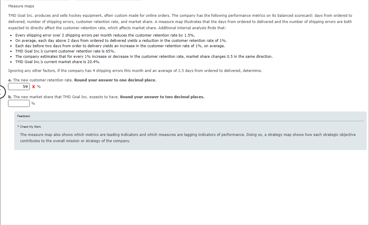 Solved expected to directly affect the customer retention | Chegg.com
