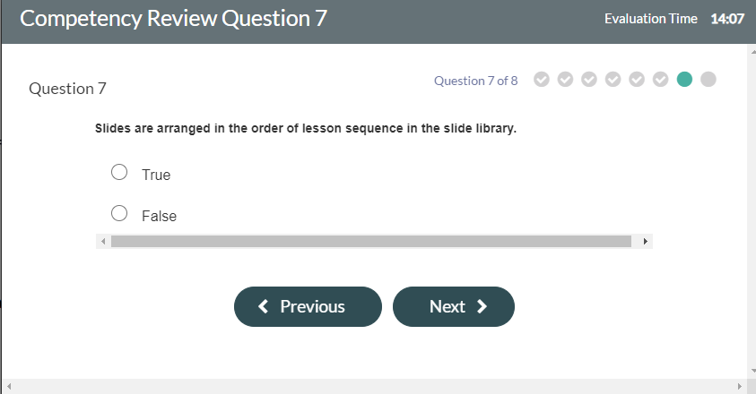 Solved Question 7Slides are arranged in the order of lesson | Chegg.com