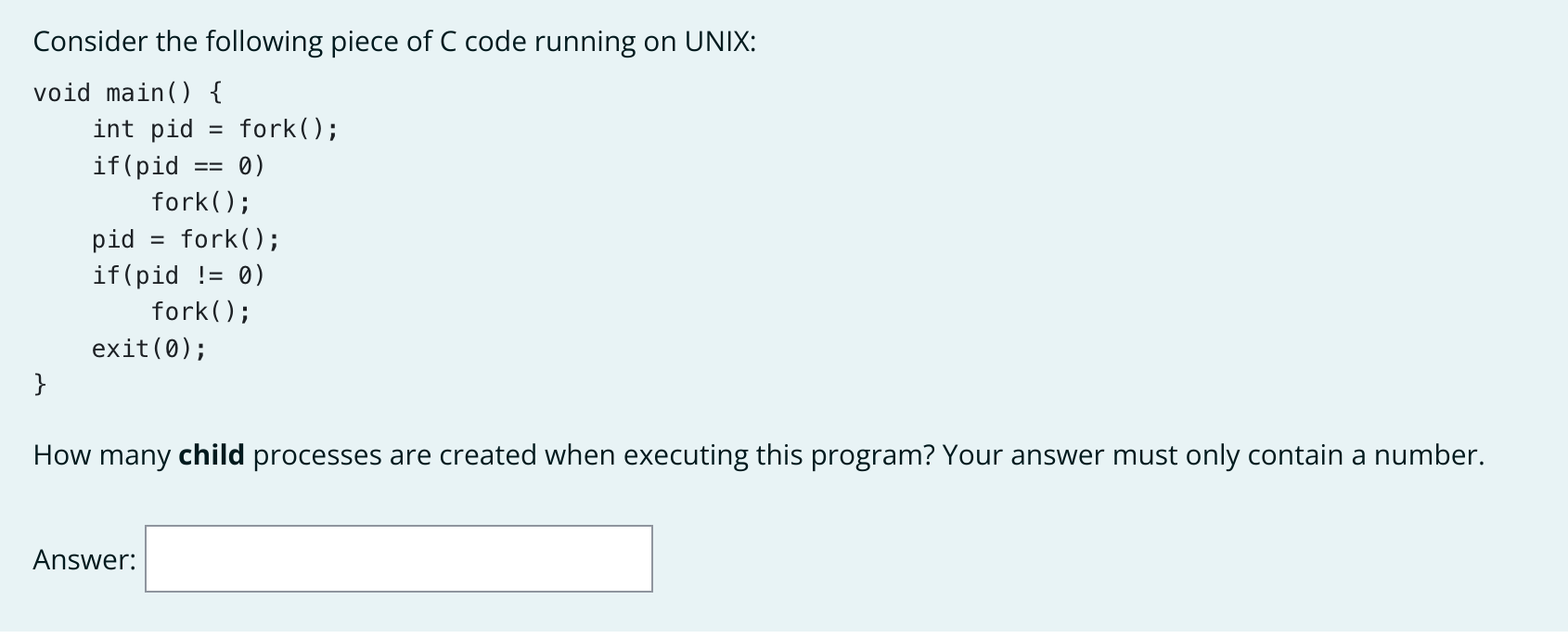 Solved Consider the following piece of C code running on | Chegg.com