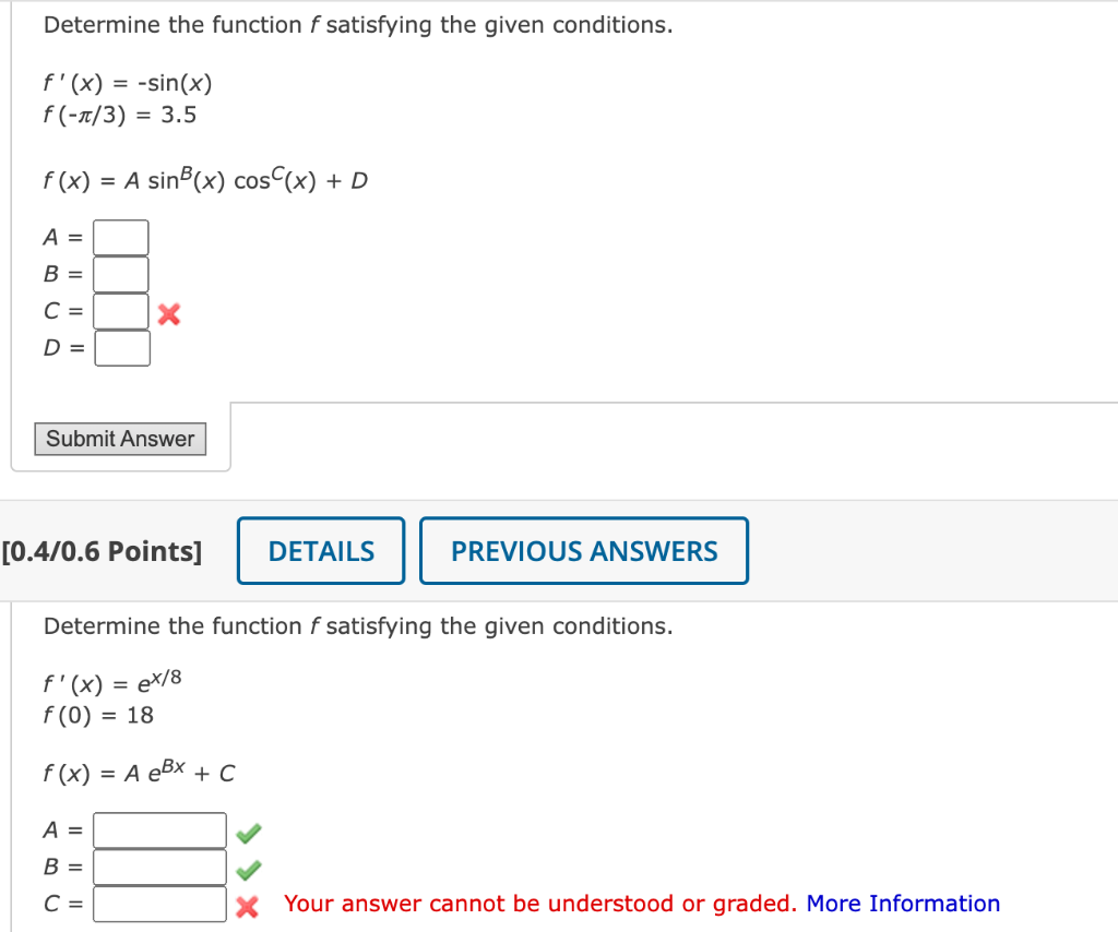 Solved Determine the function f satisfying the given | Chegg.com