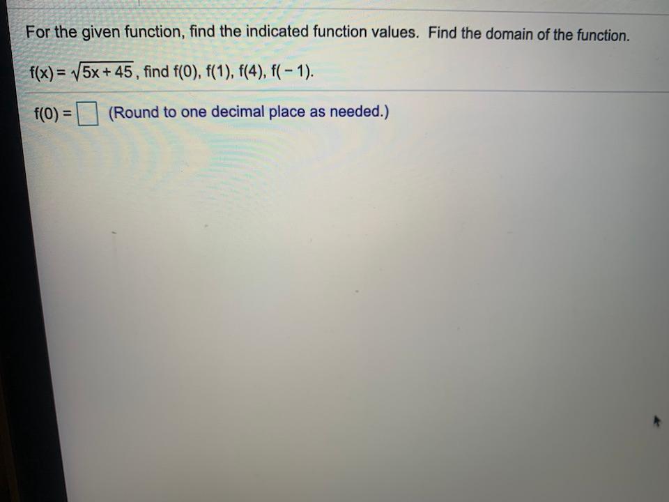 Solved For the given function, find the indicated function | Chegg.com