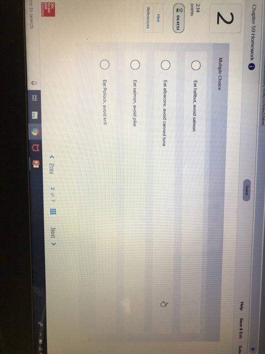 Solved /flow/con oter 59 Homework Help Save &Exit | Chegg.com