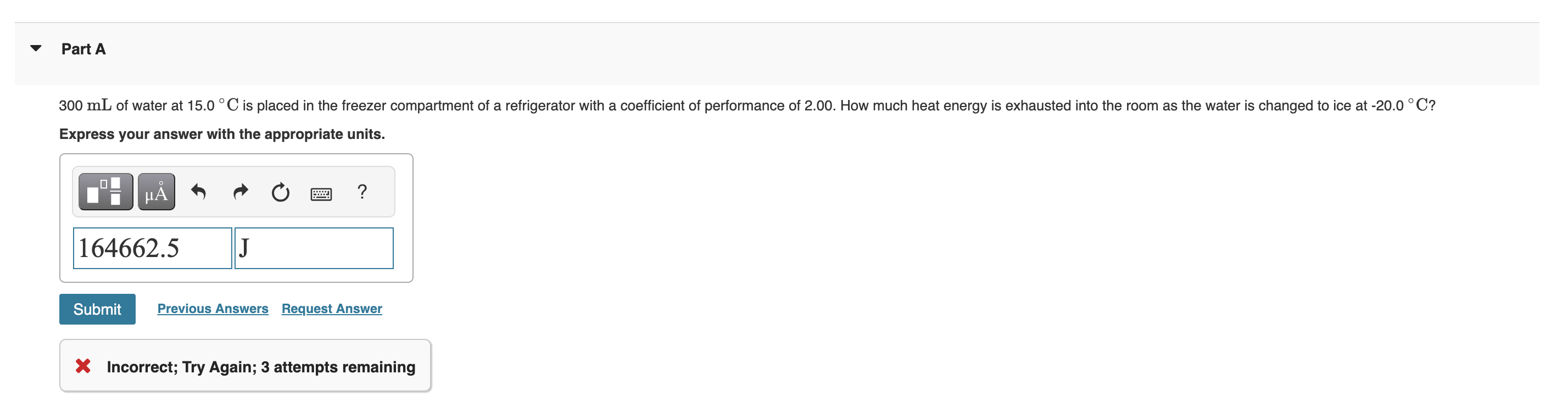 Solved Incorrect; Try Again; 3 attempts remaining | Chegg.com Solved Incorrect; Try Again; 3 attempts remaining | Chegg.com