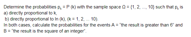 Solved Determine the probabilities px = P (k) with the | Chegg.com