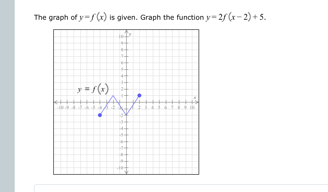 Solved The graph of y=f(x) is given. Graph the function | Chegg.com