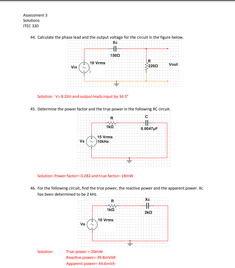 Solved Assessment 3 Solutions Itec 320 44 Calculate The 