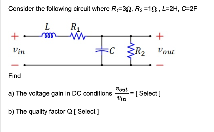 Solved Consider the following circuit where R1=322, R2 =122 | Chegg.com
